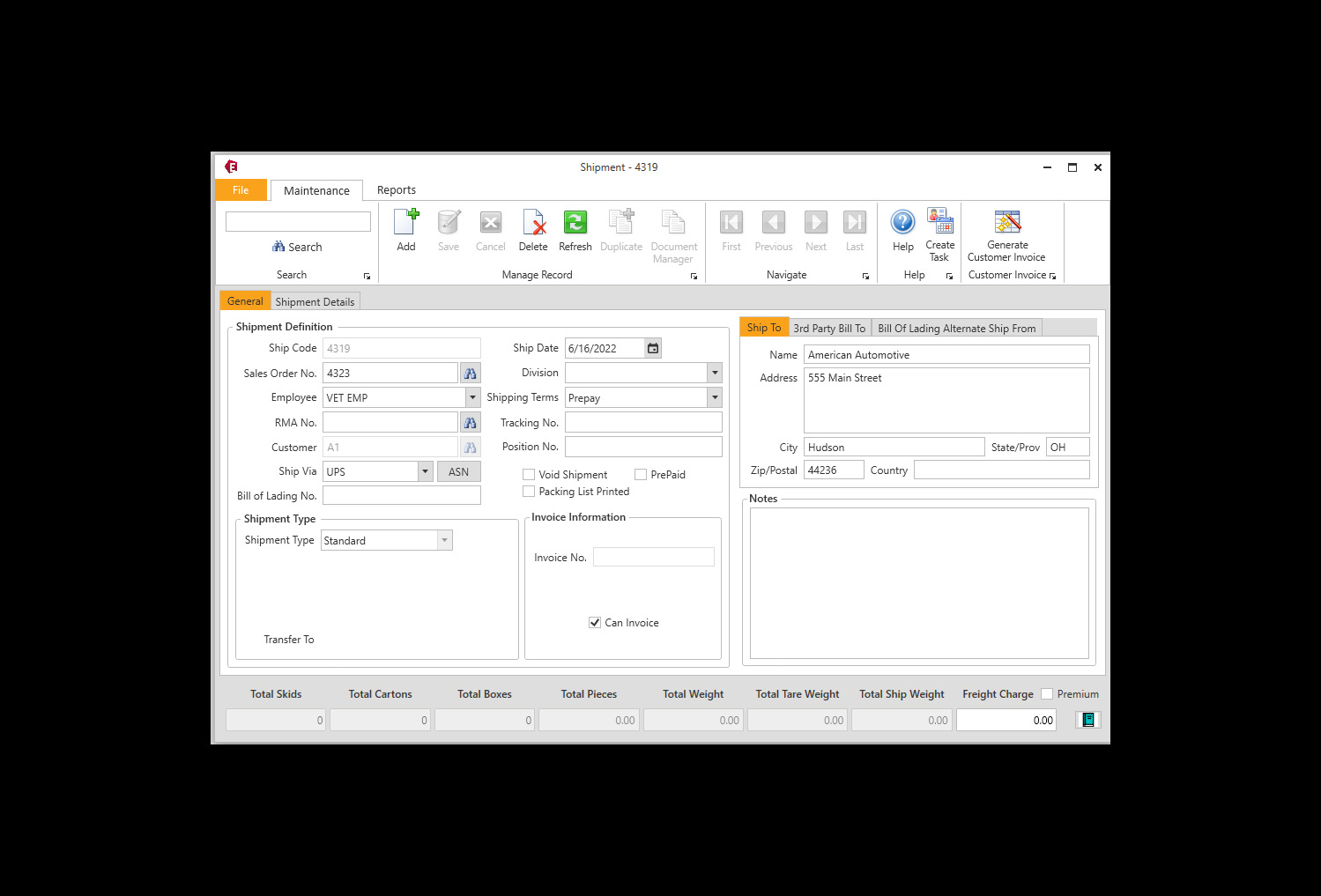 EstiTrackUltimateShipping - Henning Software
